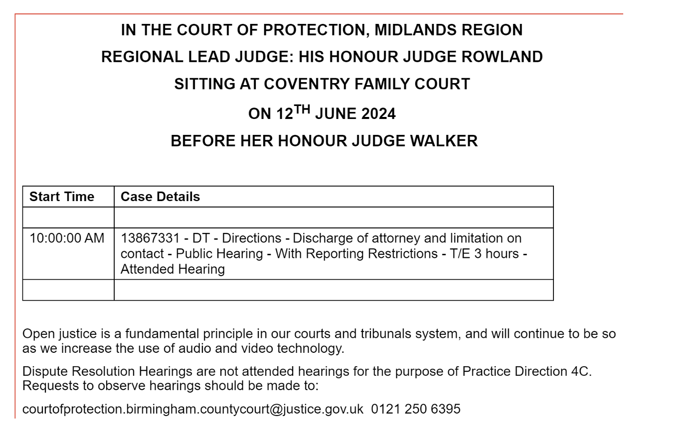 Blog – Promoting Open Justice in the Court of Protection