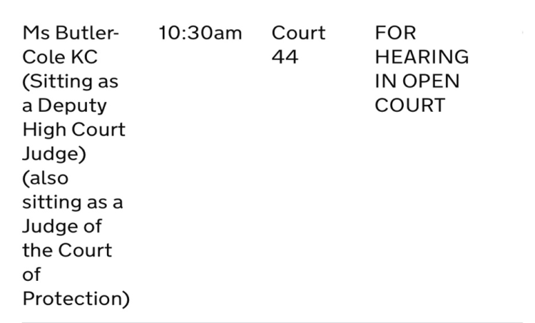My first in-person observation at the Royal Courts of Justice ...